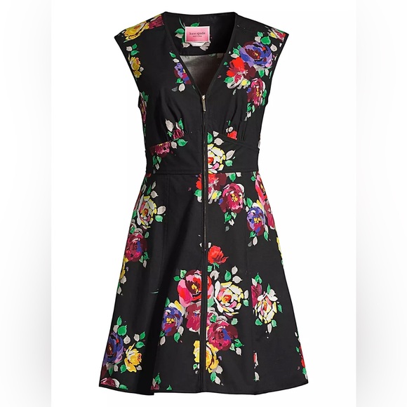 kate spade | Dresses | Nwt Kate Spade Rare Roses Poplin Dress | Poshmark